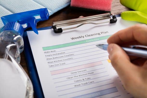 A Weekly Cleaning Schedule You'll 100% love | Bee Maids